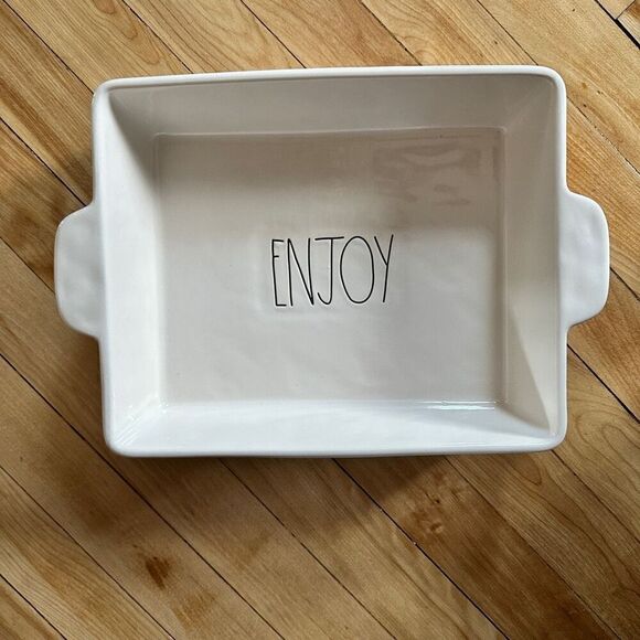 Rae Dunn | Kitchen | Rae Dunn Ceramic Enjoycasserole Dishpan | Poshmark